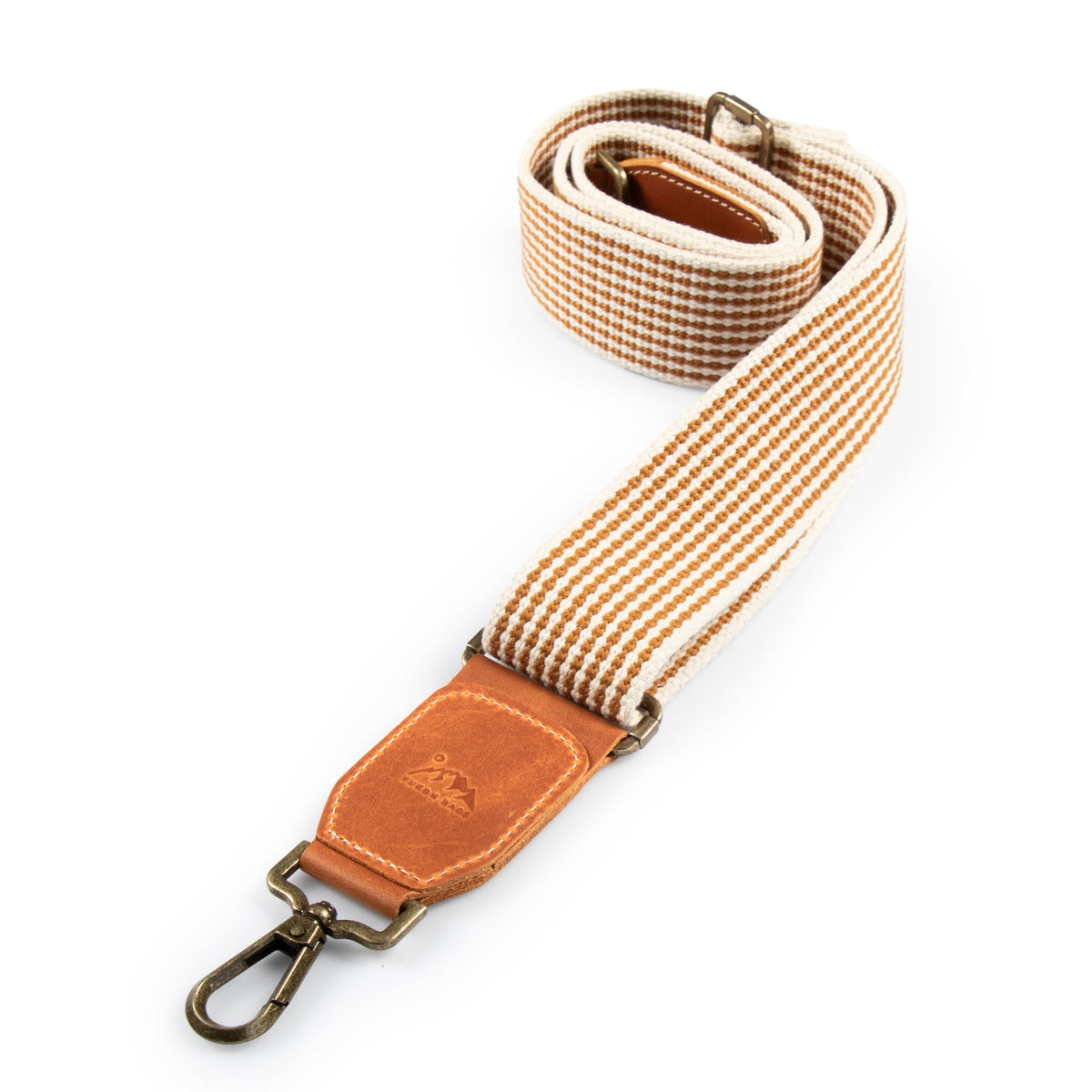 Adjustable Cotton Webbing Strap with Leather Ends – Yukon Bags