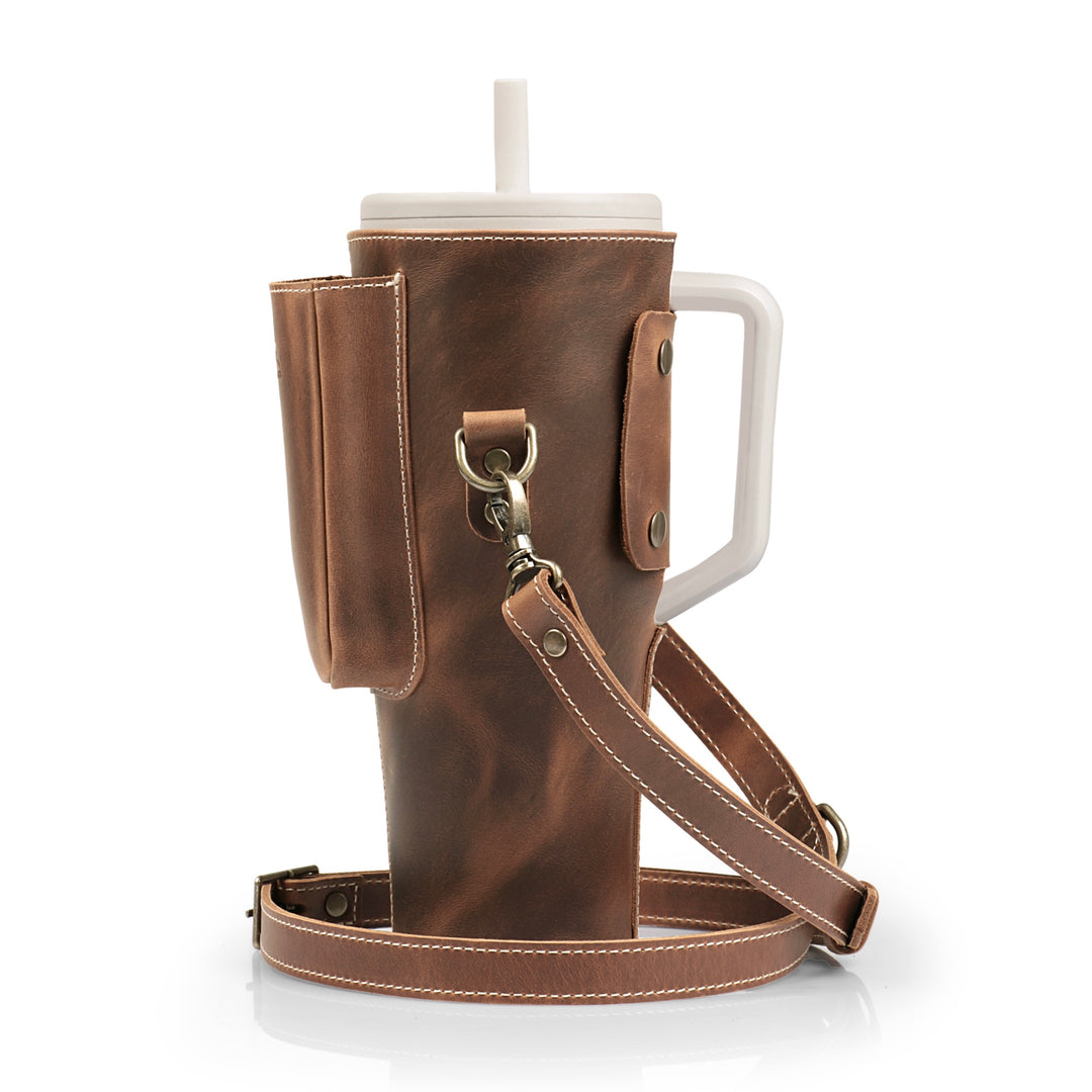 leather jug